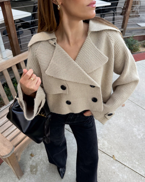 Townes Cropped Sweater Jacket - Final Sale – Stitch And Feather